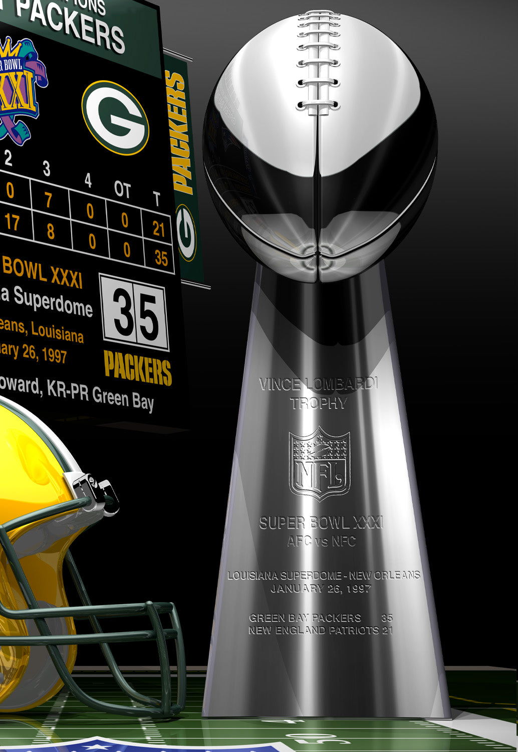 Green Bay Packers Super Bowl Art – ChampionshipArt - The Art of Champions